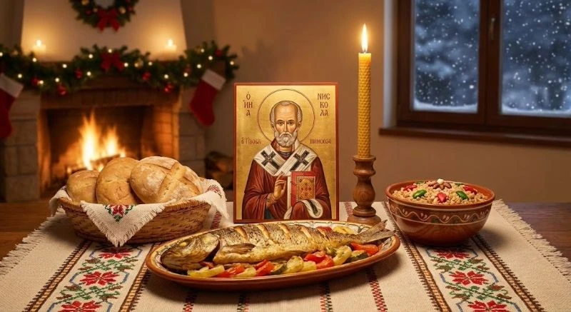 Serbian Slava in December: St. Nicholas, Vavedenje & Lenten Customs