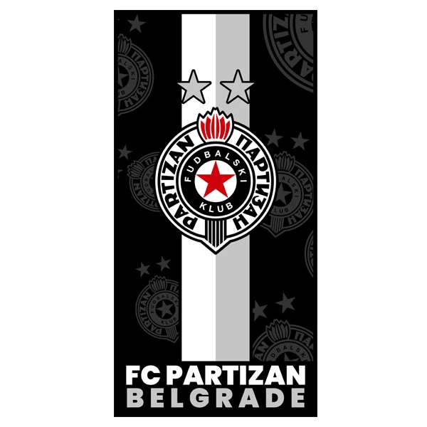 FK PARTIZAN BEACH TOWEL "PARTIZAN BELGRADE"