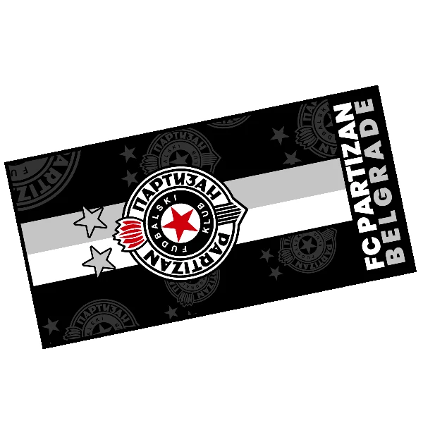 FK PARTIZAN BEACH TOWEL PARTIZAN BELGRADE