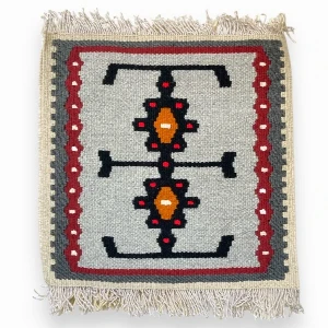 Ćilim 40x40 cm | Geometrijski Kod Nasleđa | SerbianShop