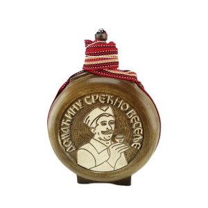 ČUTURA ZA RAKIJU 0.7l, DOMAĆINU SREĆNO VESELJE, pljoska za rakiju,…