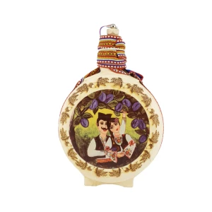 ČUTURA ZA RAKIJU 0.7 L, MLADENCI ŠTAMPA ::SERBIANSHOP