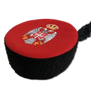 Lička Cap with Serbian Coat of Arms Embroidery - Traditional…