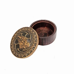 SMALL ORNAMENTAL BOX - WOLF - SLAVIC MYTHOLOGY :: SERBIAN SHOP