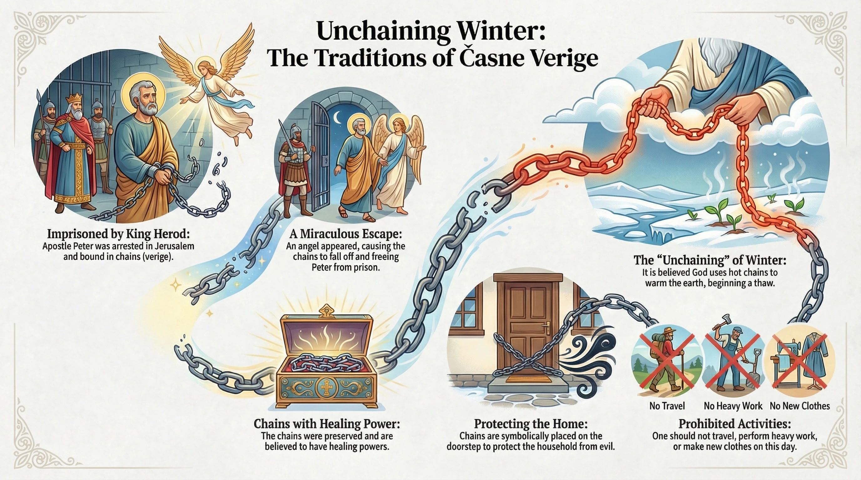 Precious Chains of St. Peter Slava - Serbian Traditions & Meaning